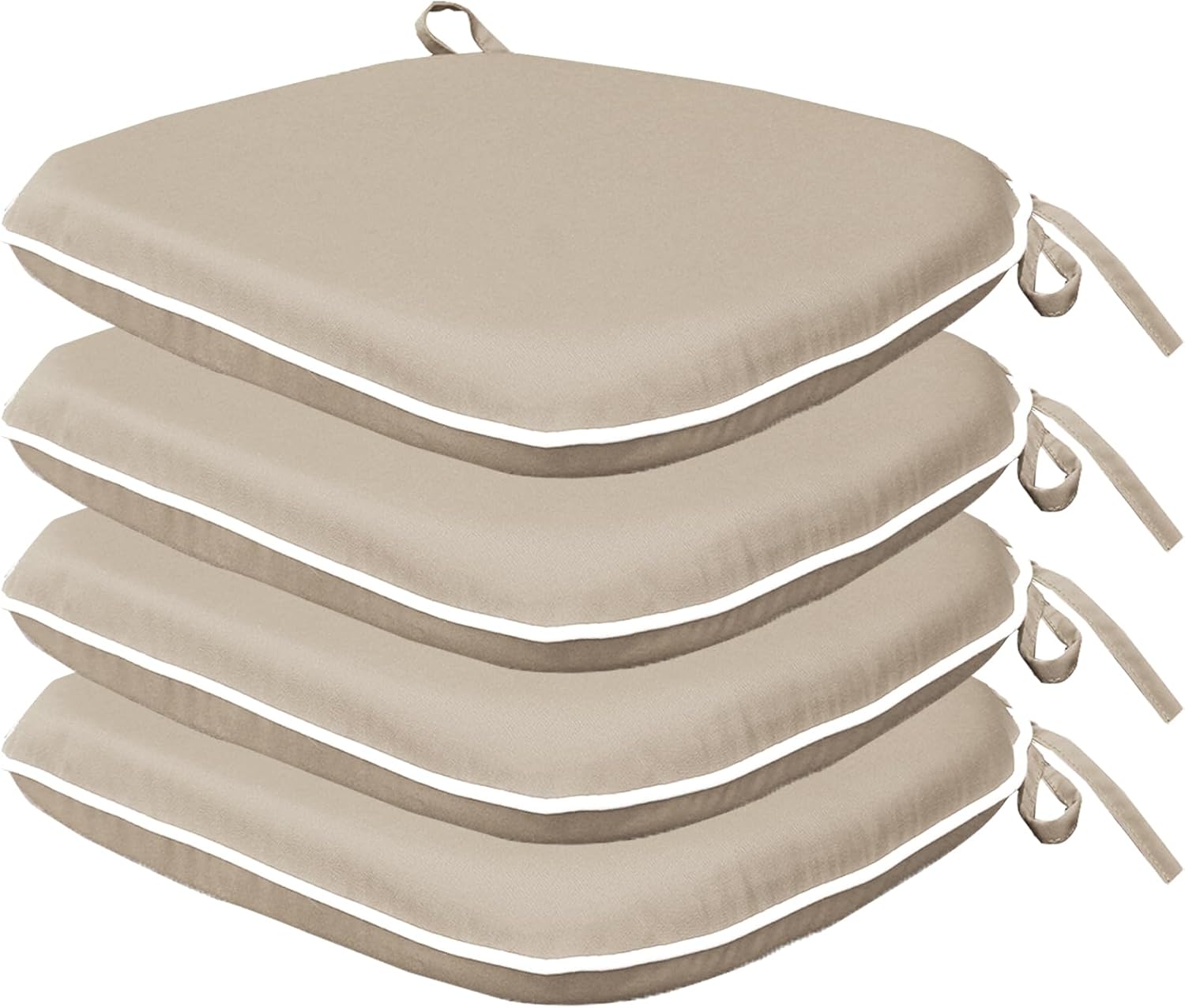 Amazon.com : unuon Indoor/Outdoor Chair Cushions Beige Patio Seat ...