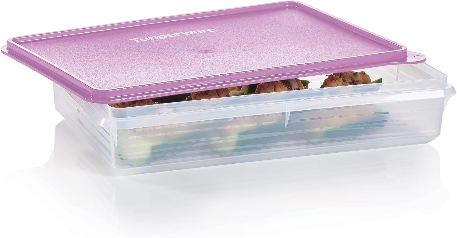 Amazon.com: Tupperware Brand Snack-Stor Large Rectangular Food Storage ...