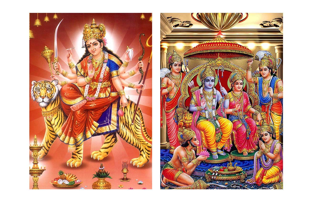 Buy Religious Sticker Wall Poster|Poster Combo|Bhagwan Poster|Ram ...