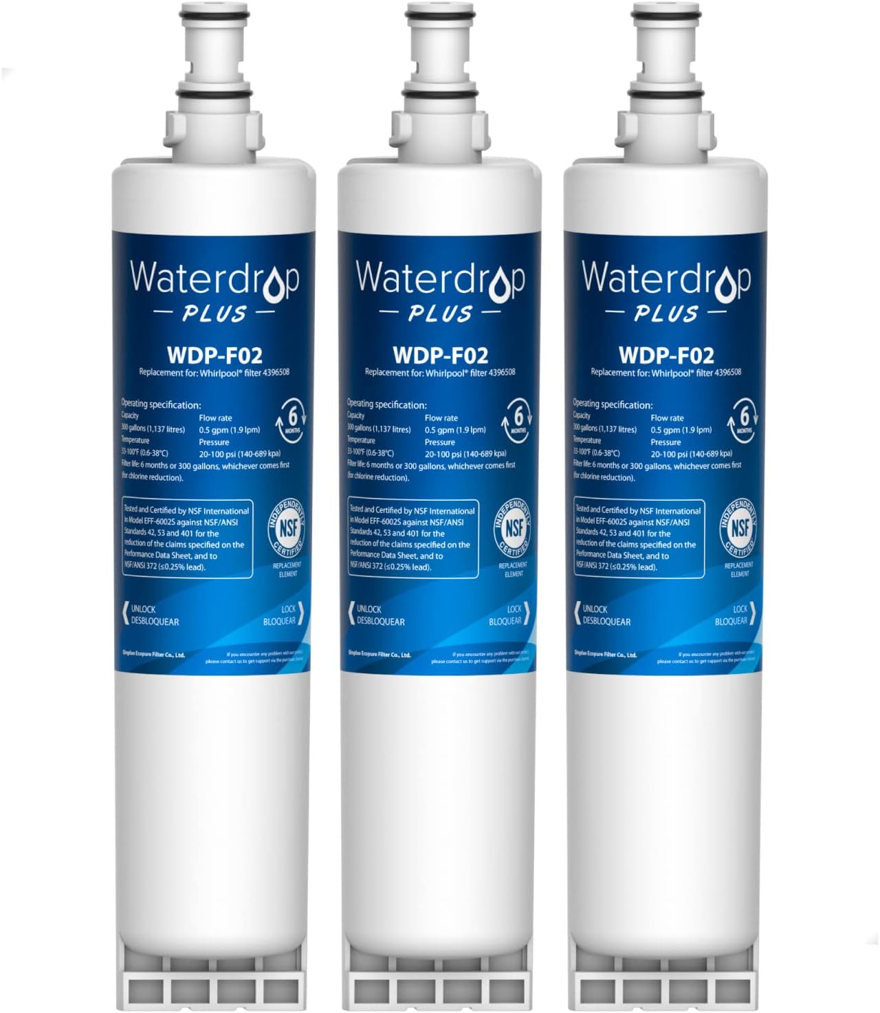 Amazon.com: Everydrop by Whirlpool Ice and Water Refrigerator Filter 5 ...