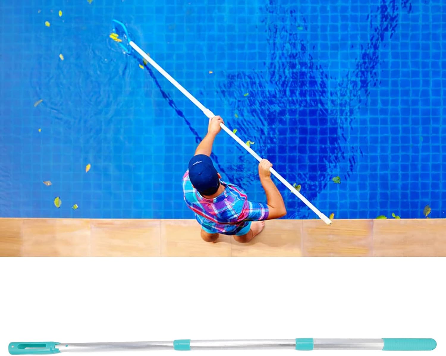 Amazon.com: Kuuleyn Pool Pole Telescoping,Pool Poles for Cleaning,3 ...