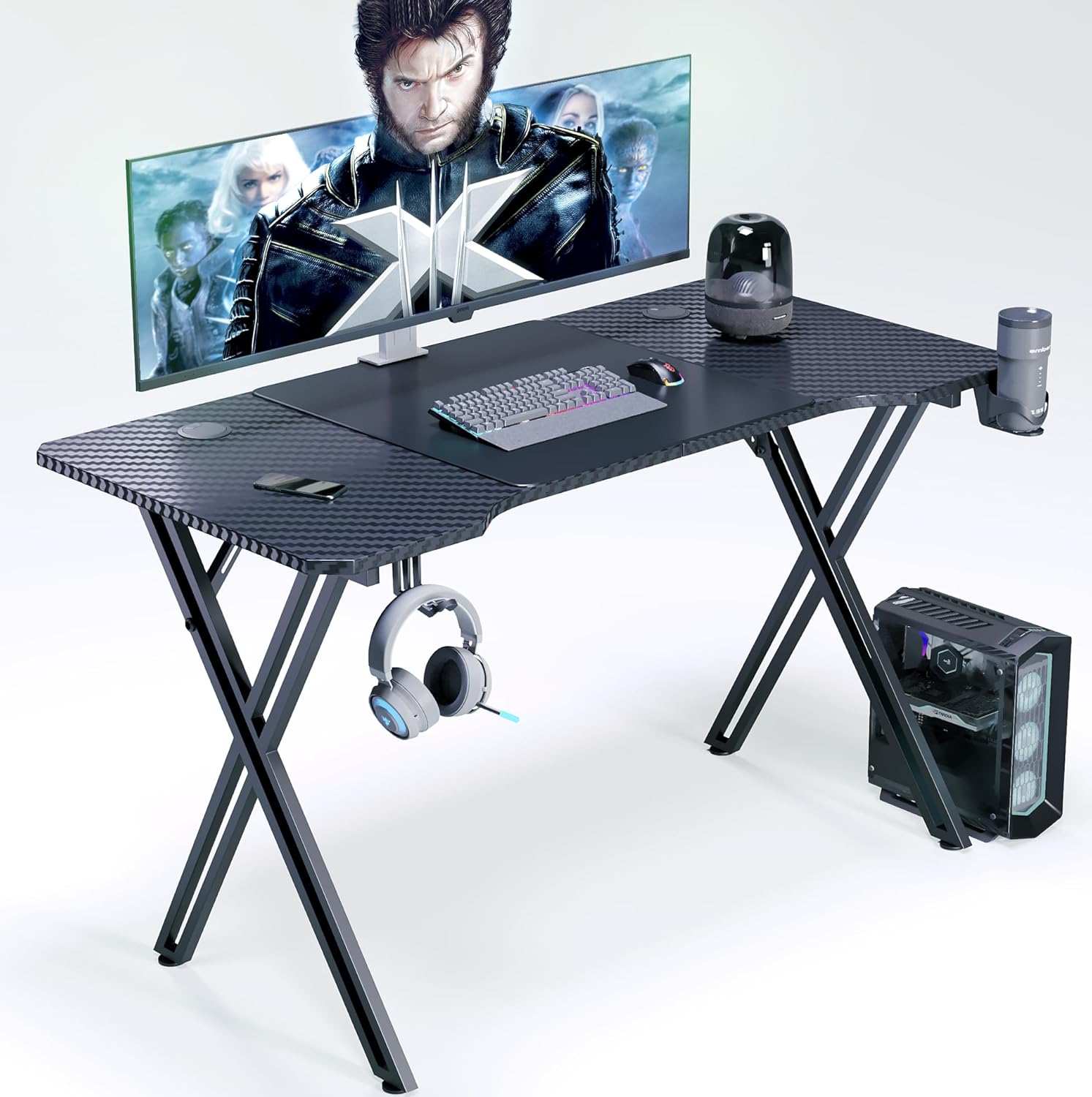Amazon.com: X-Men Gaming Desk - Ergonomic Gaming Computer Table, 47 ...