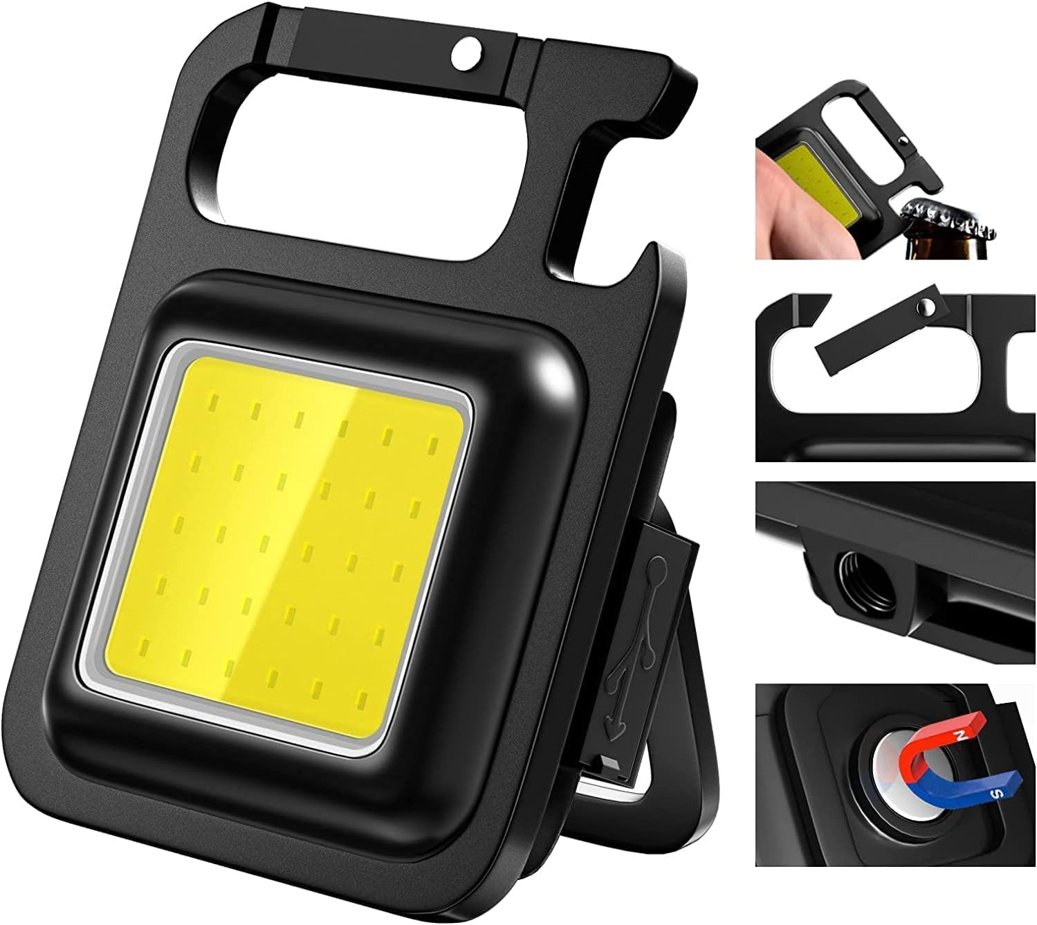 Mini LED Work Light, Inspection Lights, 800 Lumen Rechargeable Work ...
