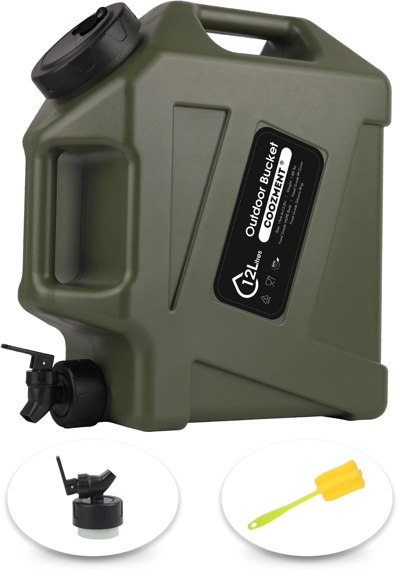 Amazon.com : UXPEYIC 3 Gallon Water Container with Spigot, Portable ...