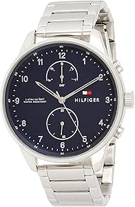 Tommy Hilfiger Analogue Multifunction Quartz Watch for Men with Silver ...