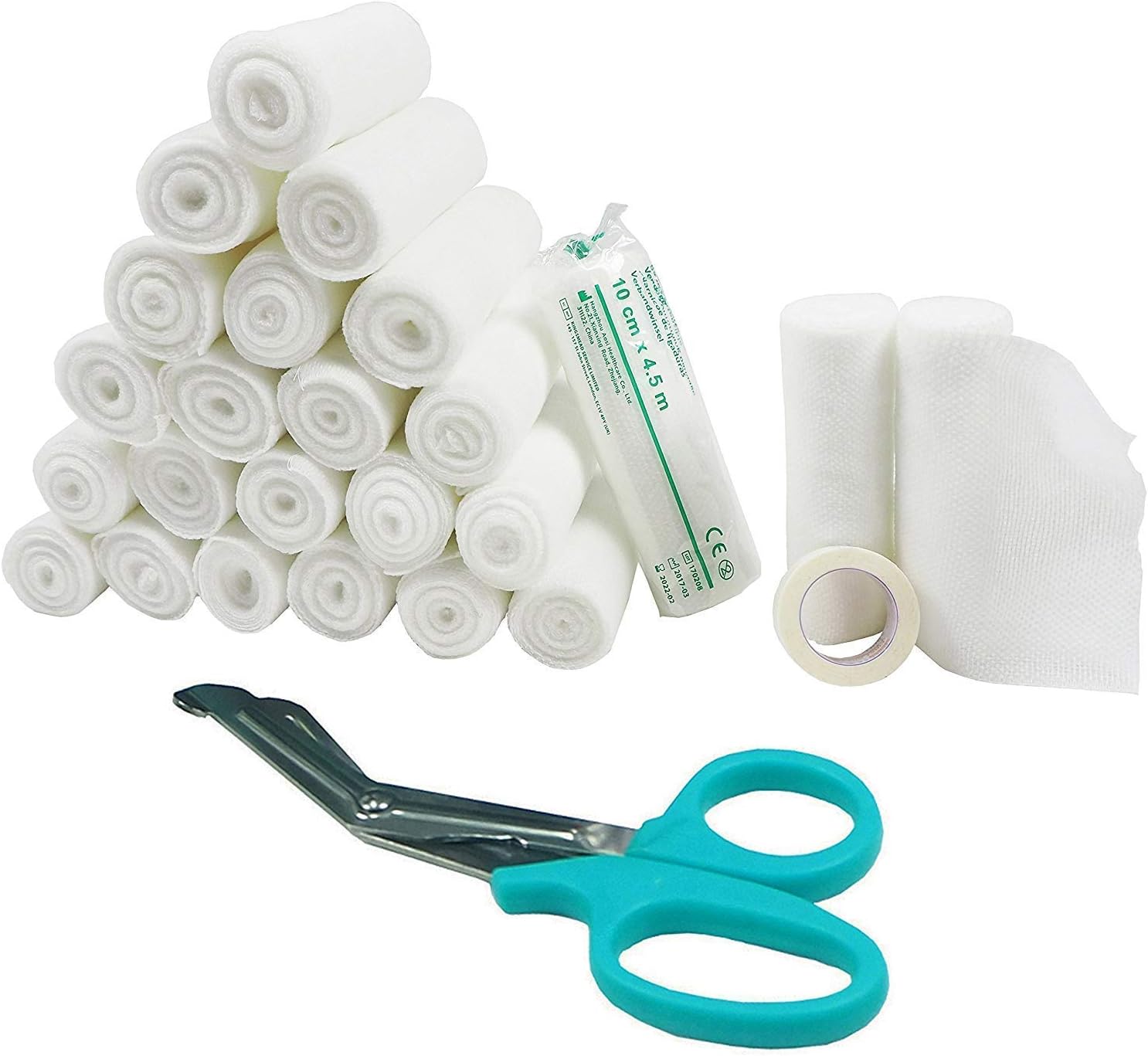 24 pcs Rouleaux de Pansement de Gaze, 3.9"* 1.8 yd (10 cm * 4,5 m) de ...