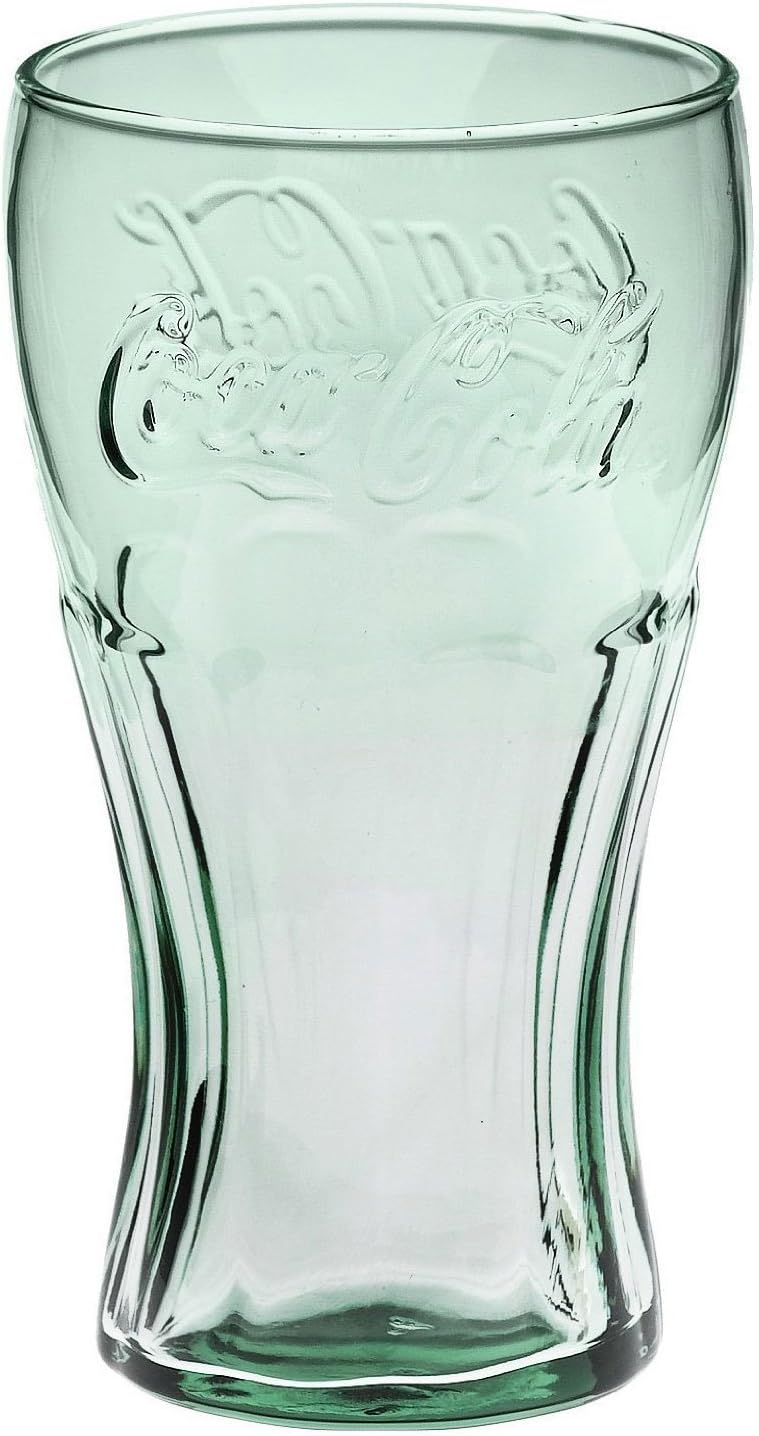 Amazon.com | Classic Coca-Cola Glass in Georgia Green 17.2oz/510ml Coke ...