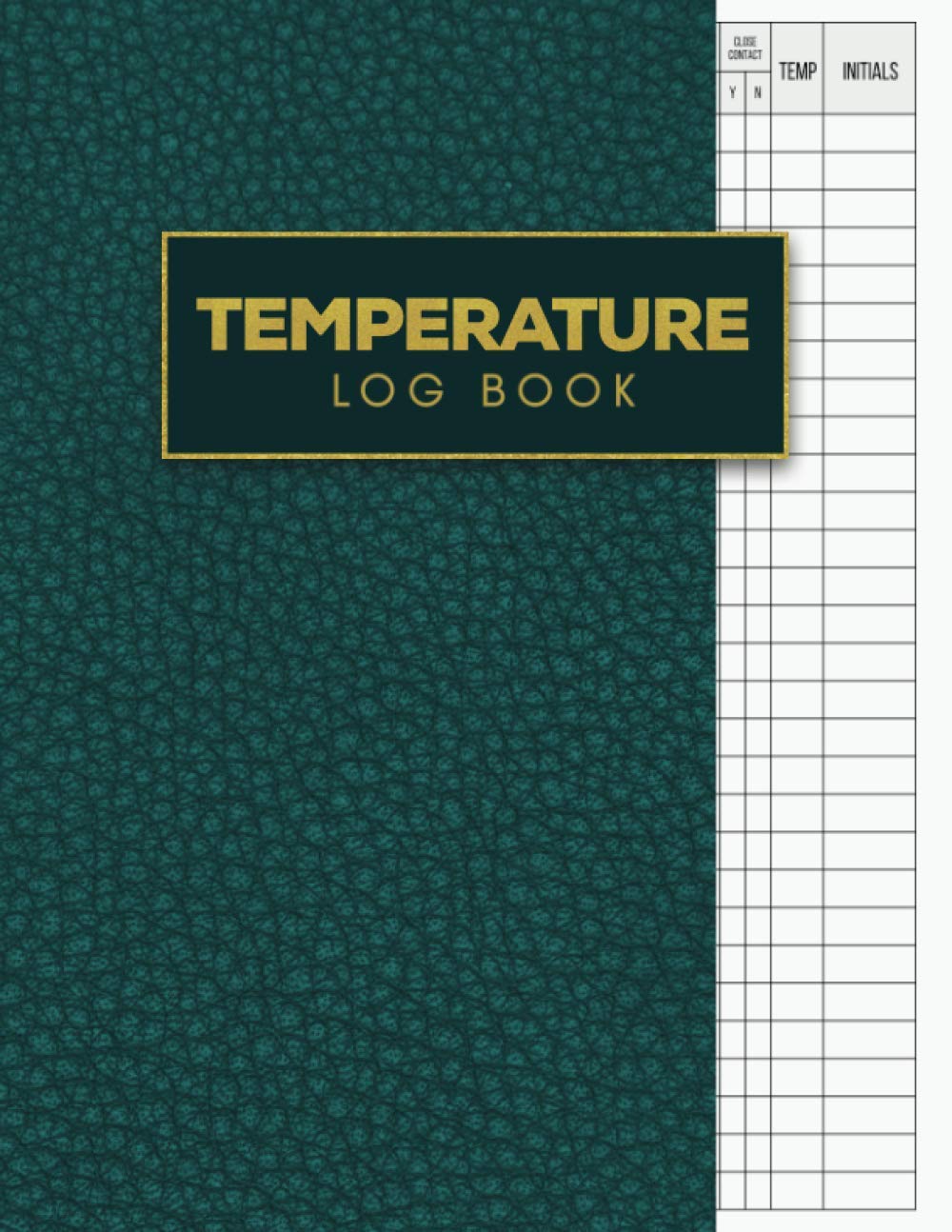 Buy Temperature Log Book: Checkup Tracker Book For People, Symptom ...