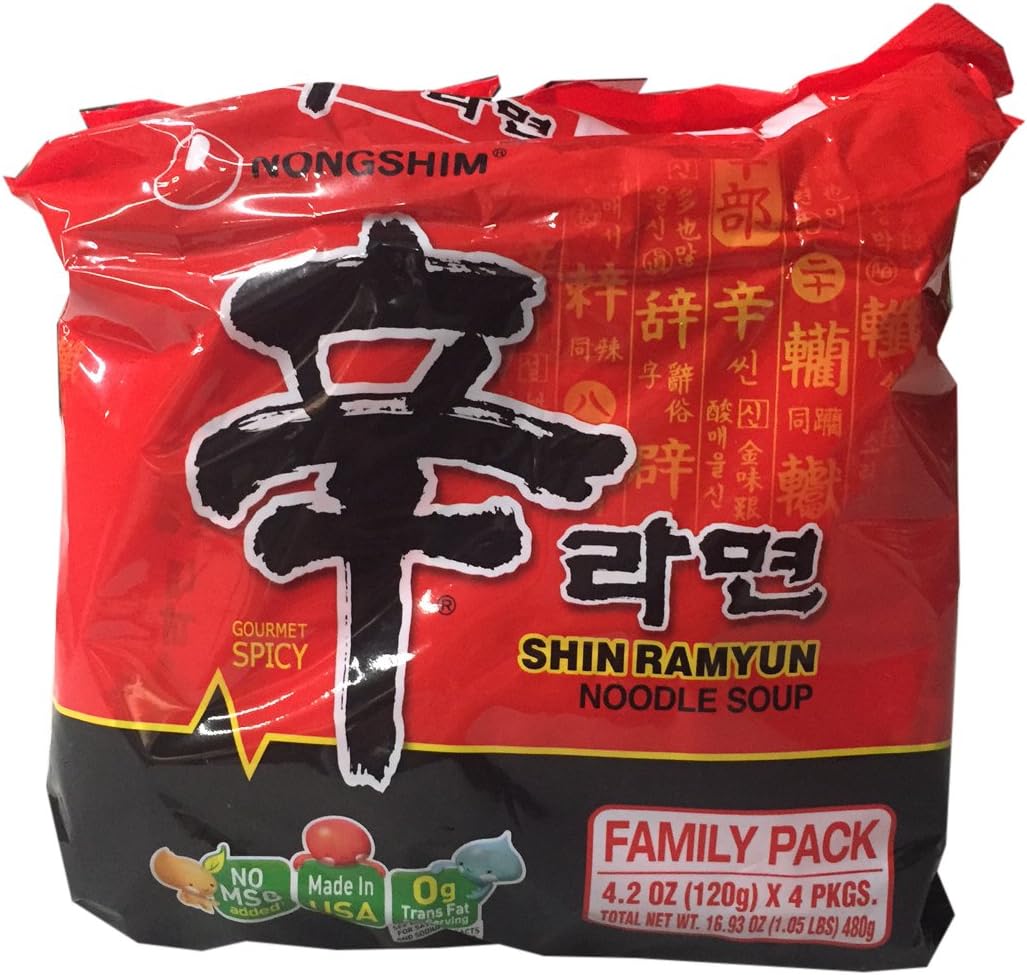 Amazon.com : Nongshim Chapagetti 4 pack, Savory Jajang Noodles, Dried ...