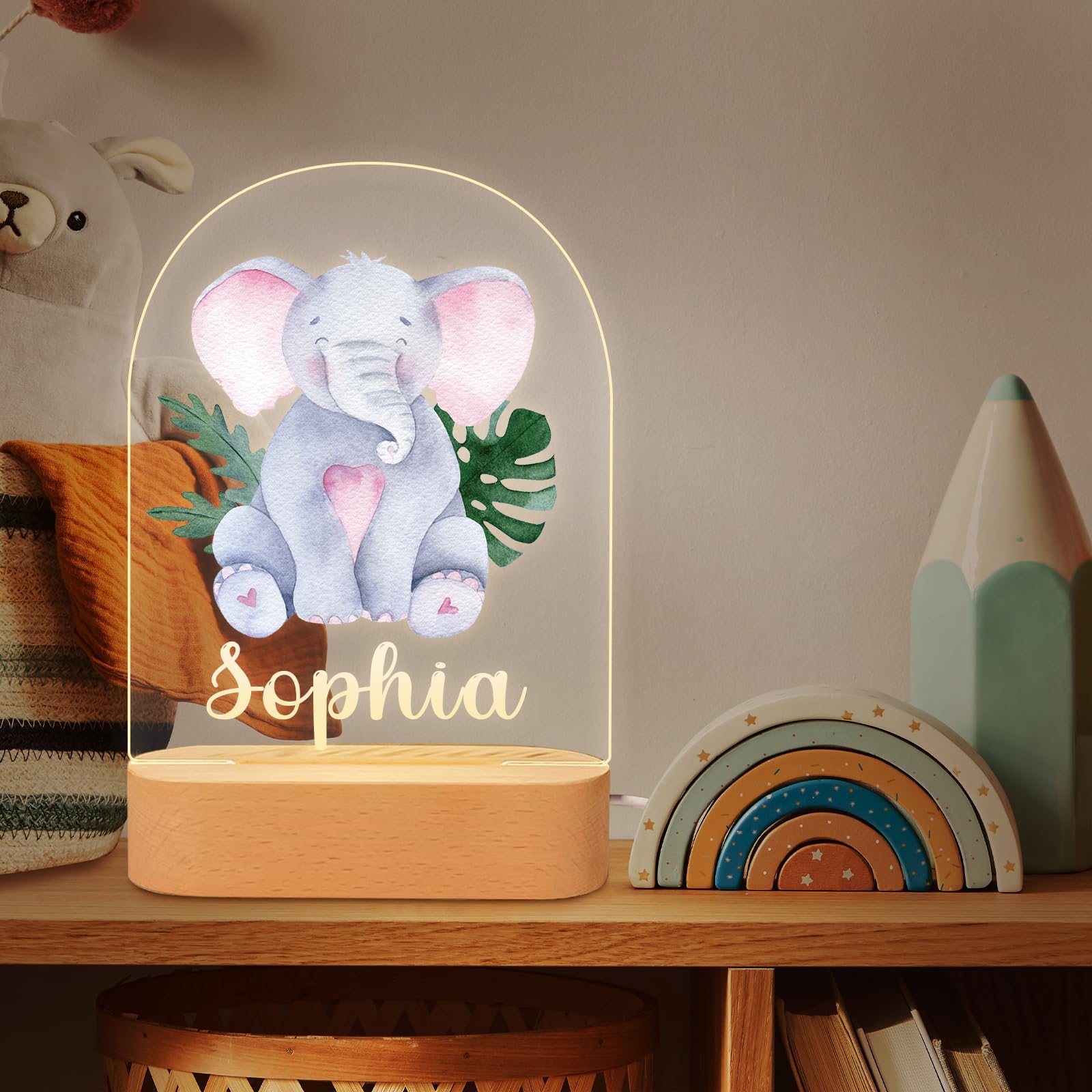 Personalized Night Light for Kids Custom Name Night Light Personalized ...