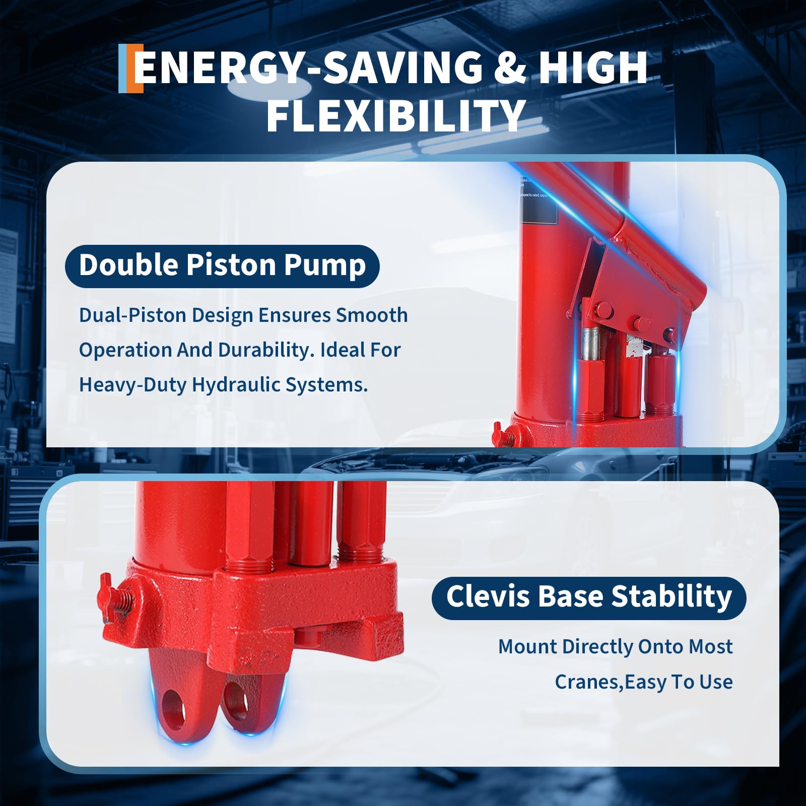 Snapklik.com : 8 T Hydraulic Long Ram Jack, Engine Hoist Cylinder