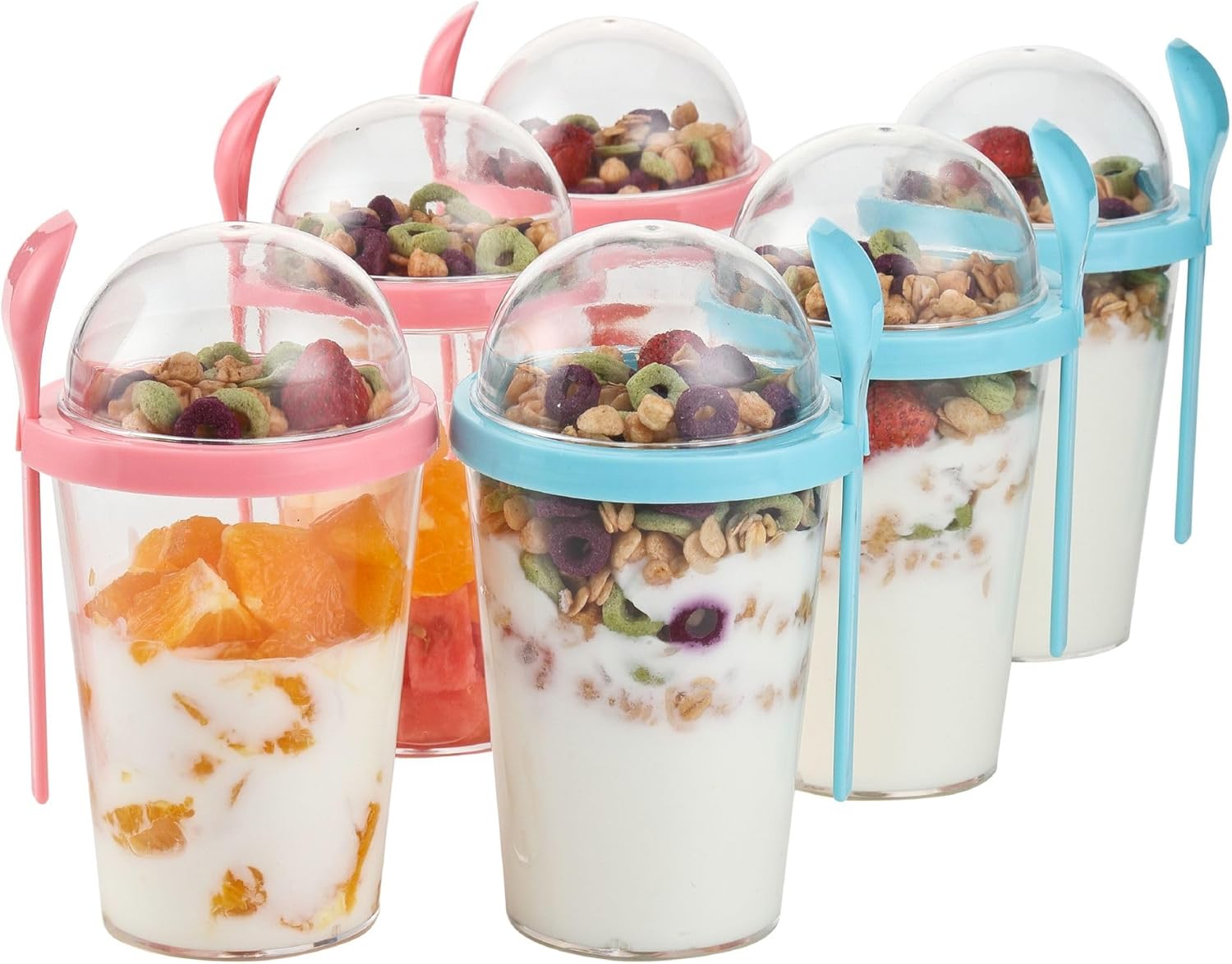 Amazon.com: 6-pack of Chef's Path Overnight Oats Containers with Lids ...