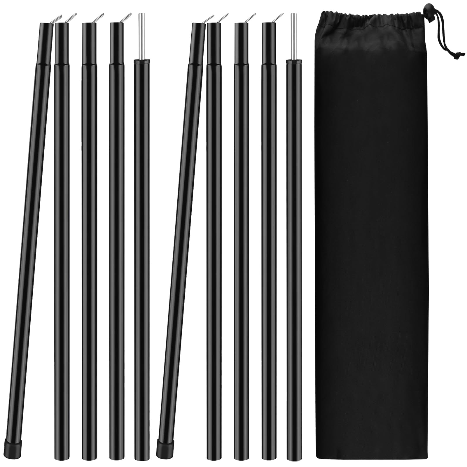 Camping Shelter Poles Neween Telescoping Tarp Poles - Adjustable ...