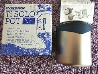 Amazon.co.jp: Evernew エバニュー Ti SOLO pot NH : スポーツ＆アウトドア