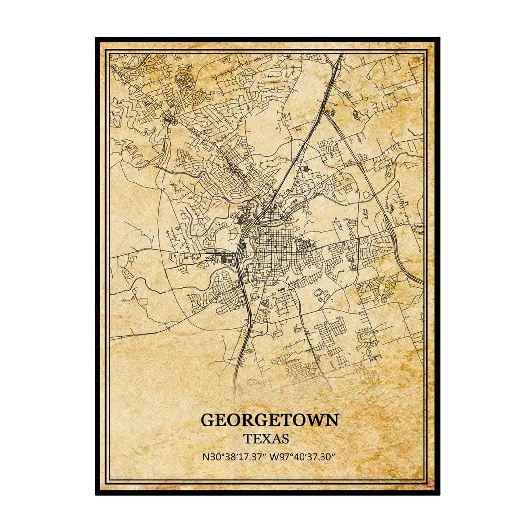 Map Of Georgetown Texas