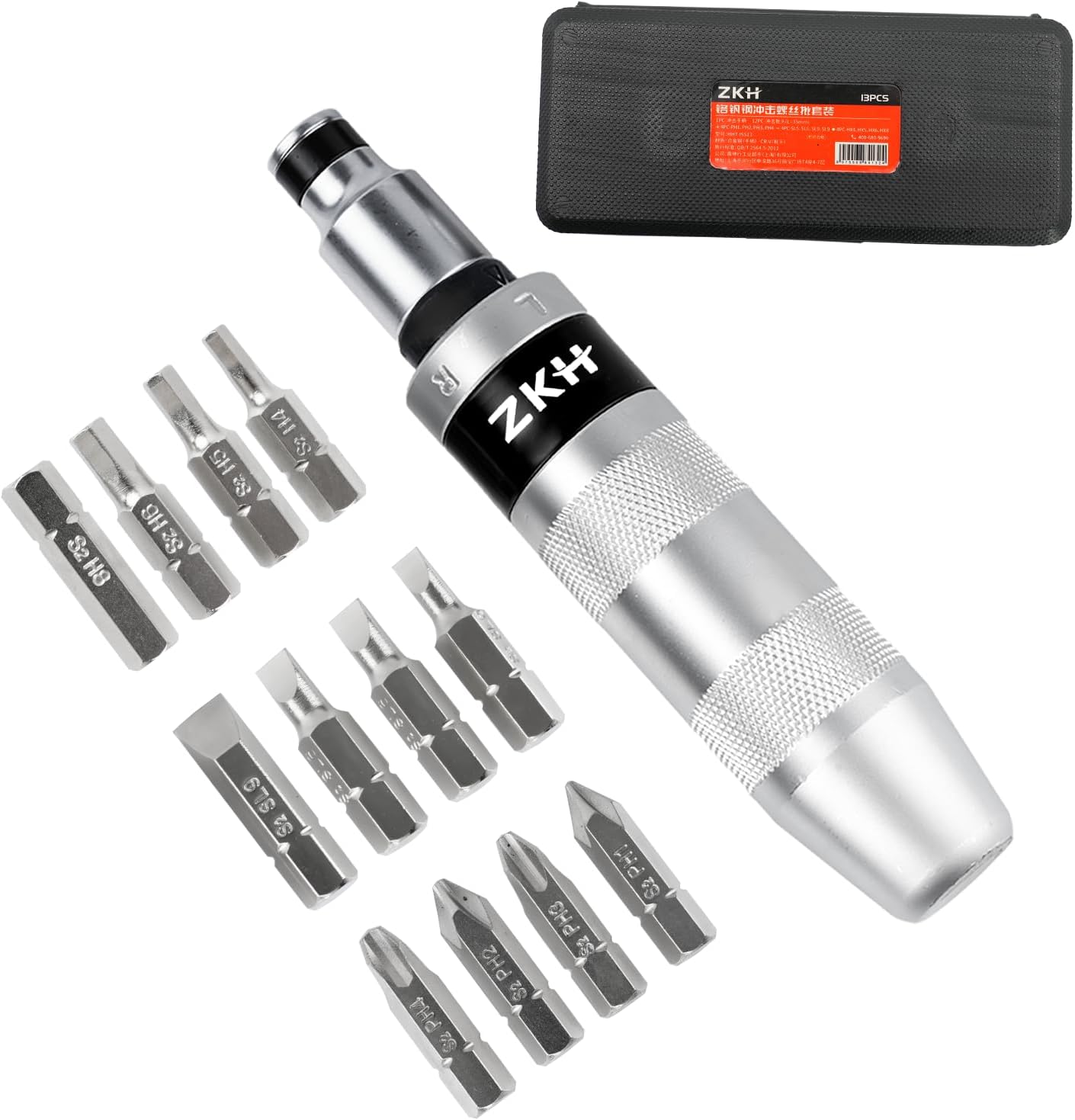 ZKH 1/2" S2 Hand Impact Screwdriver, Premium Quality Manual Impact ...