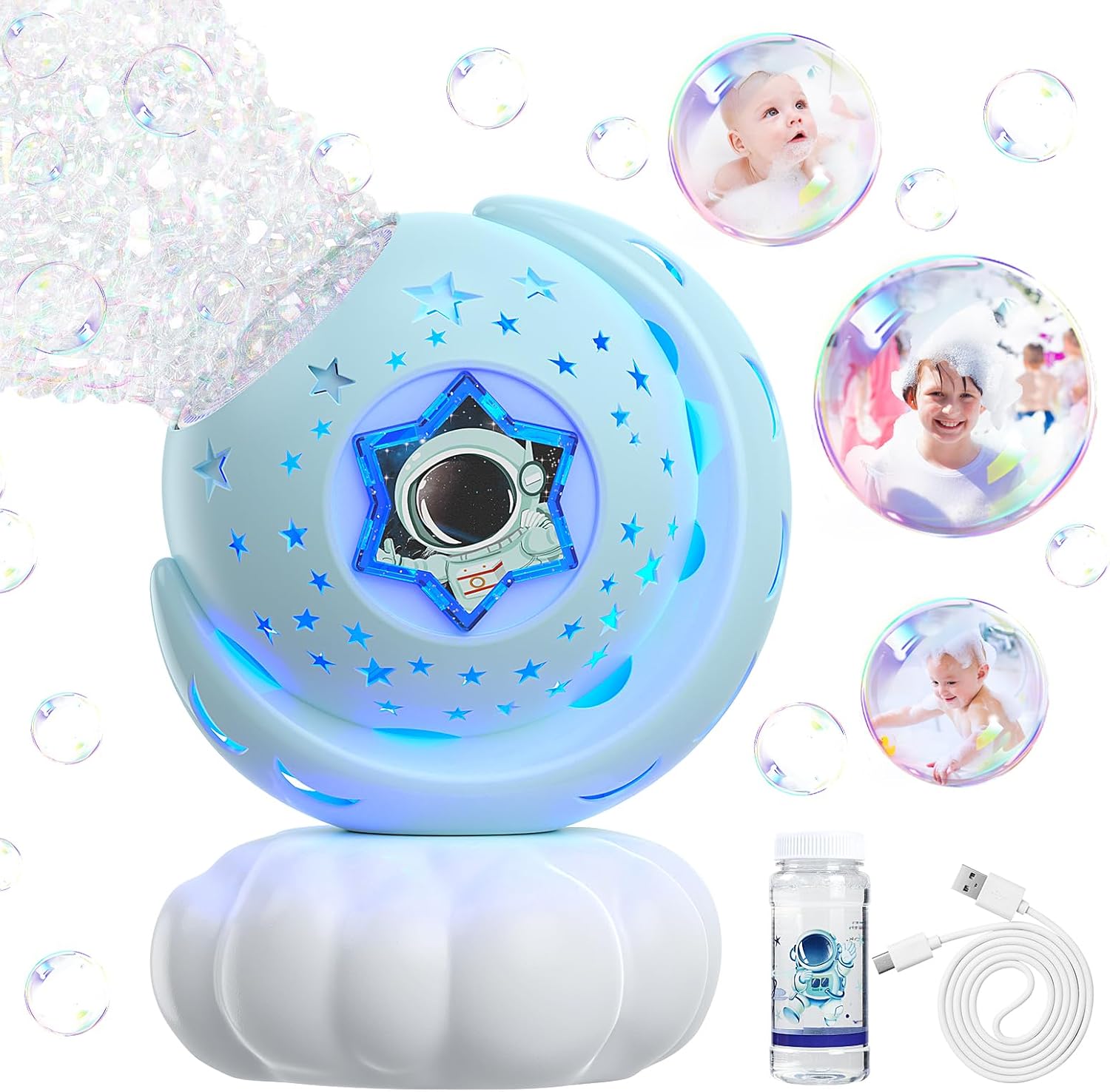 Kid Odyssey Bubble Maker, Kids Bath Toys, Bubble Bath Machine ...