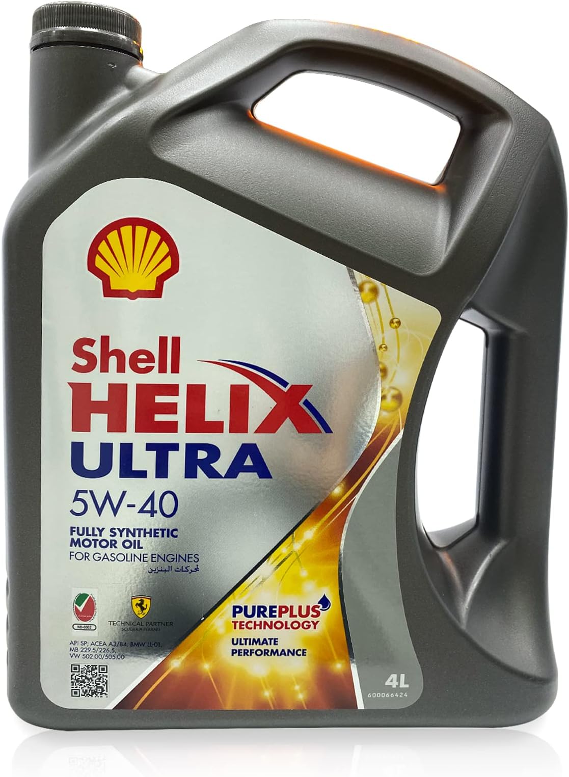 Shell Helix Ultra 5W-40 Fully Synthetic Motor Oil (15,000 Kms, 4 Litres ...
