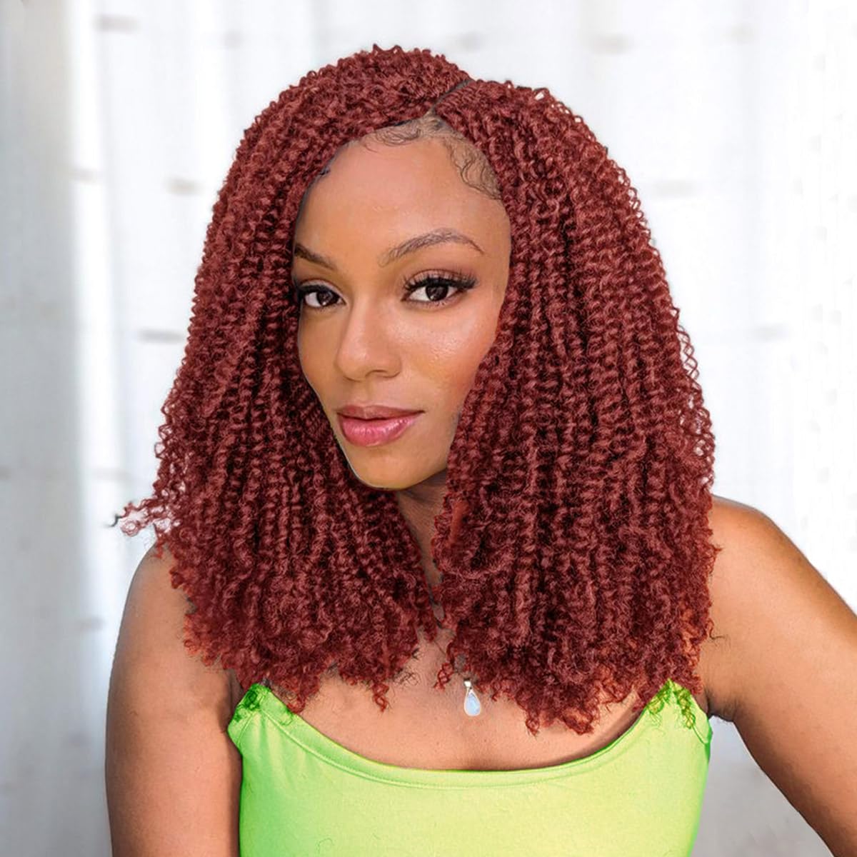 Snapklik.com : COOKOO 8 Packs Micro Twist Crochet Hair 12 Inch Ombre ...