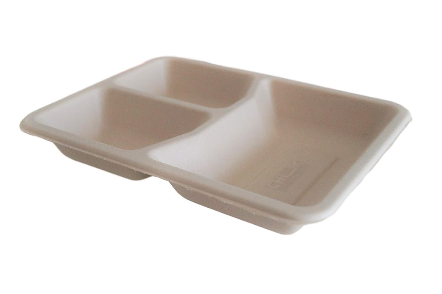 Buy Vissage 3 Compartment Disposable Plate : Biodegradable : Pack of 25 ...
