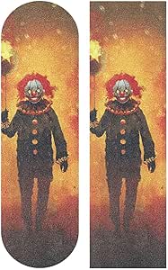 Amazon.com : JRDDFZ Clown Explosion Flame Balloon Skateboard Grip Tape ...