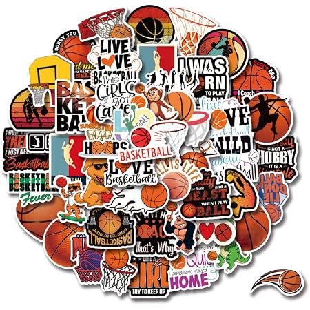 Amazon.com: Basketball - 3" Vinyl Sticker - for Car Laptop Water Bottle ...
