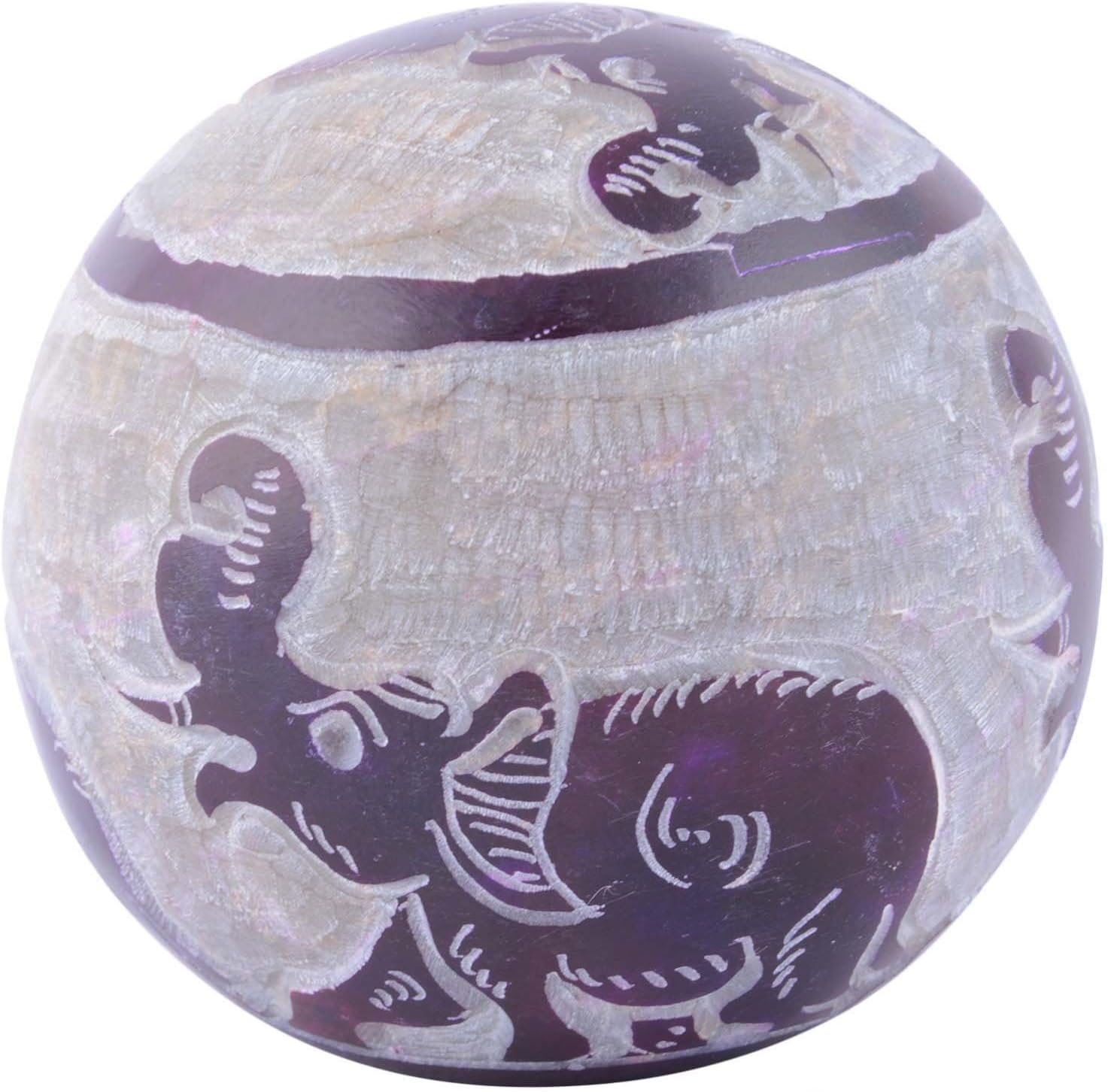 Amazon.com: D' KRAFT 'N' KULTURE Stone Paper Weight (5x5x5, Purple ...