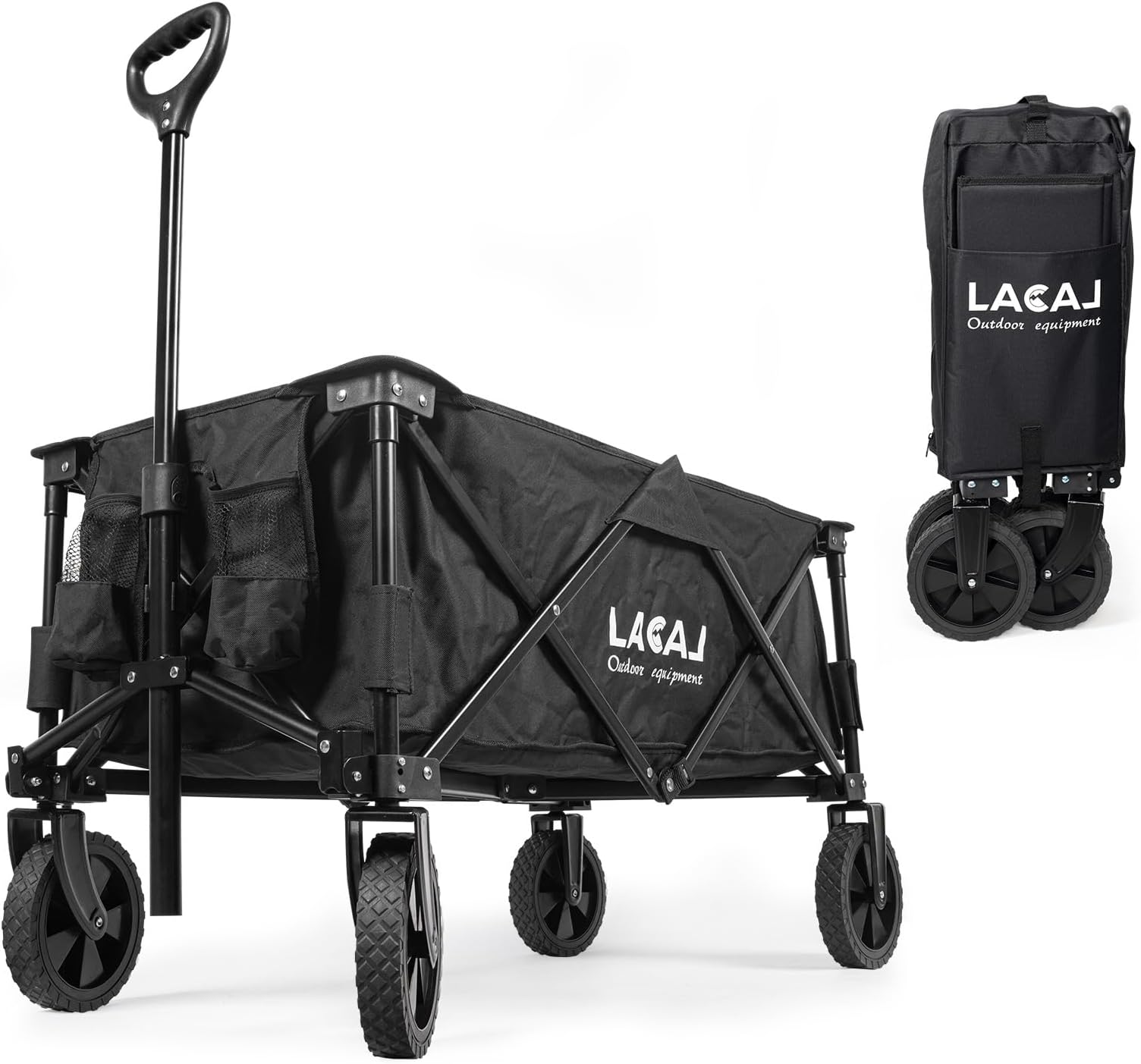 Amazon.com: Collapsible Folding Wagon, Heavy Duty Foldable Wagon ...