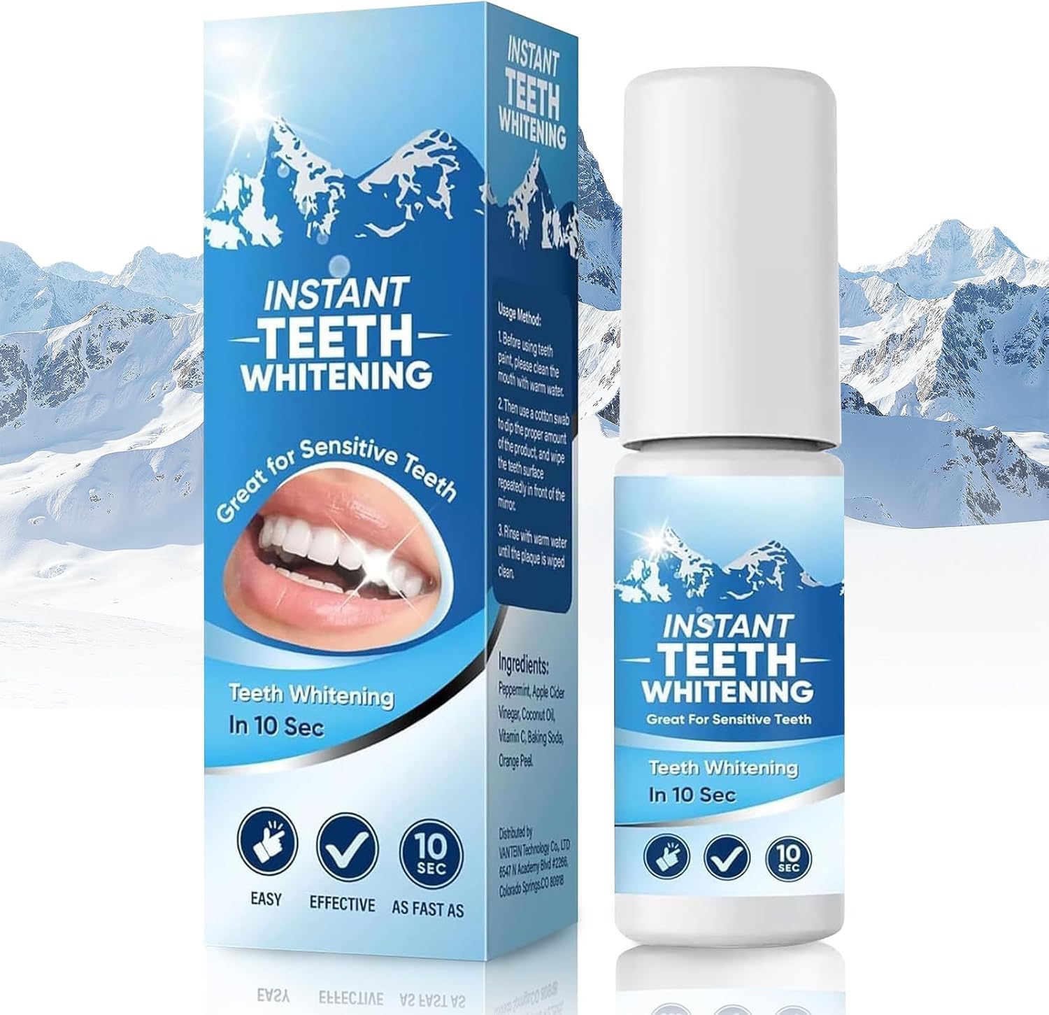 Amazon.com: Tooth Paint, Instant Teeth Whitening, Teeth Whitening Paint ...