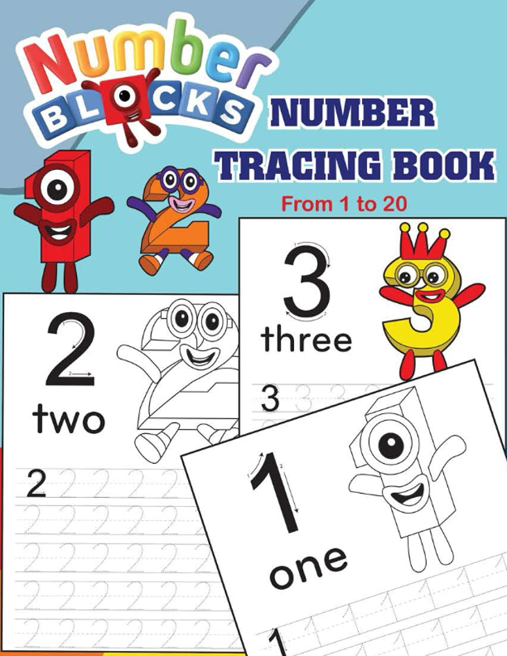 Numberblocks Number Tracing Book Number Tracing Book Number From 1 ...
