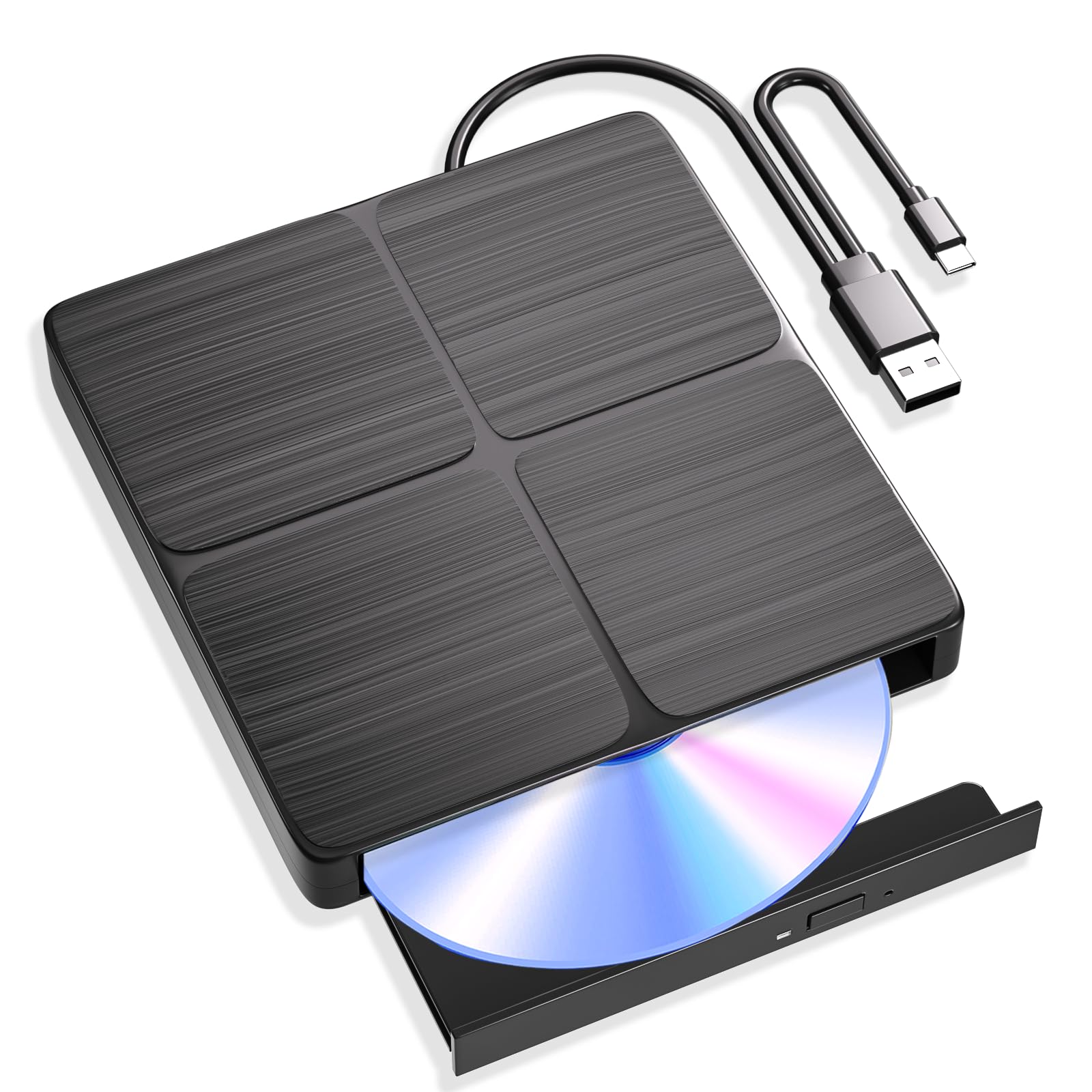 Amazon.com: External Blu Ray Drive - Portable 3D Optical Bluray Drive ...