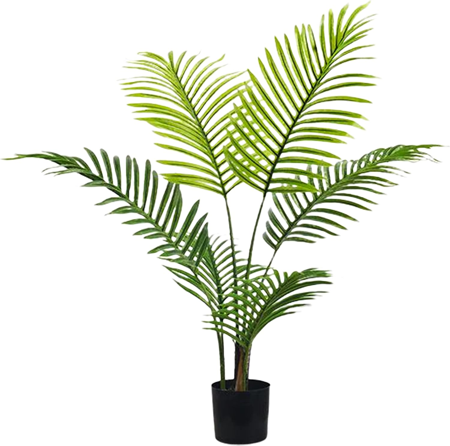 Amazon.com: Artificial Palm Tree - 3 Ft Tall Faux Plant, Potted ...