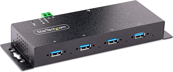 Amazon.com: StarTech.com 4-Port Industrial USB 3.0 5Gbps Hub, Rugged ...
