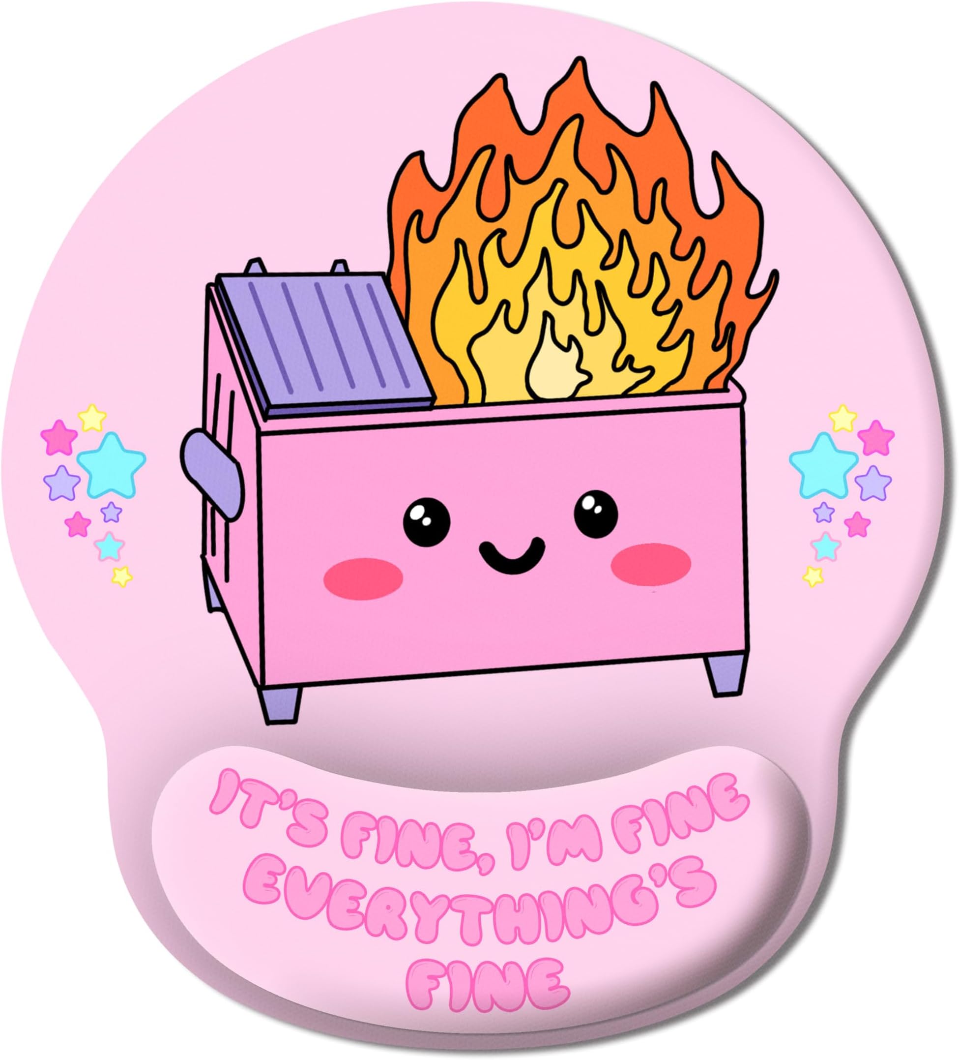 Amazon.com: Upgrade Mouse Pad with Wrist Rest, Dumpster on Fire ...