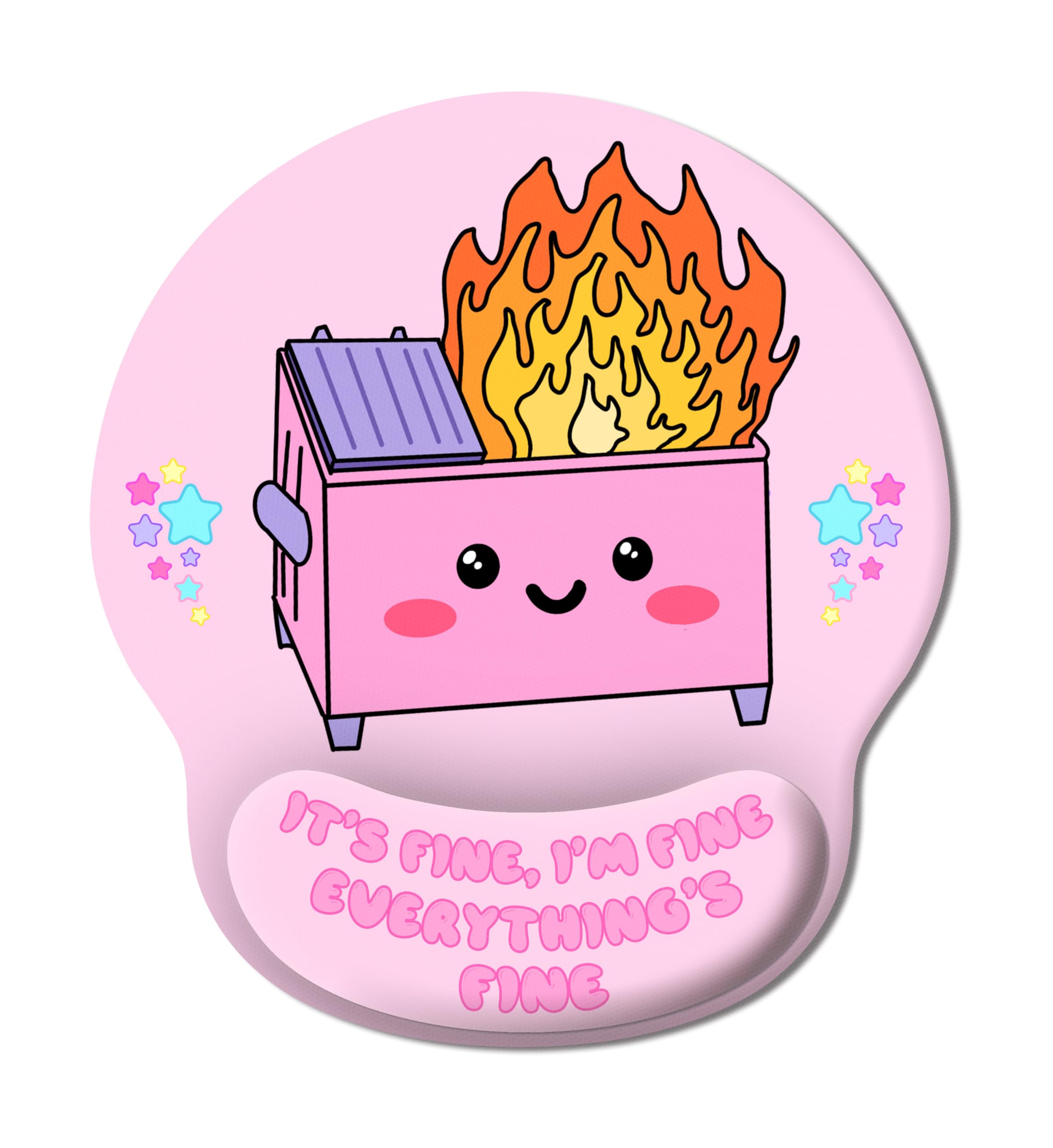 Amazon.com: Upgrade Mouse Pad with Wrist Rest, Dumpster on Fire ...