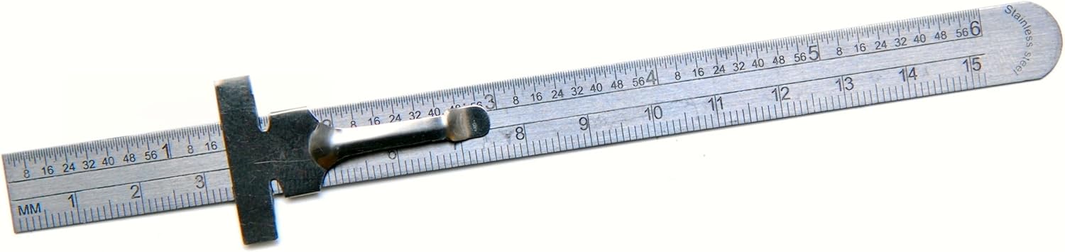 Amazon.com: Rolson 59151 Depth Gauge Rule, 150 mm : Industrial & Scientific