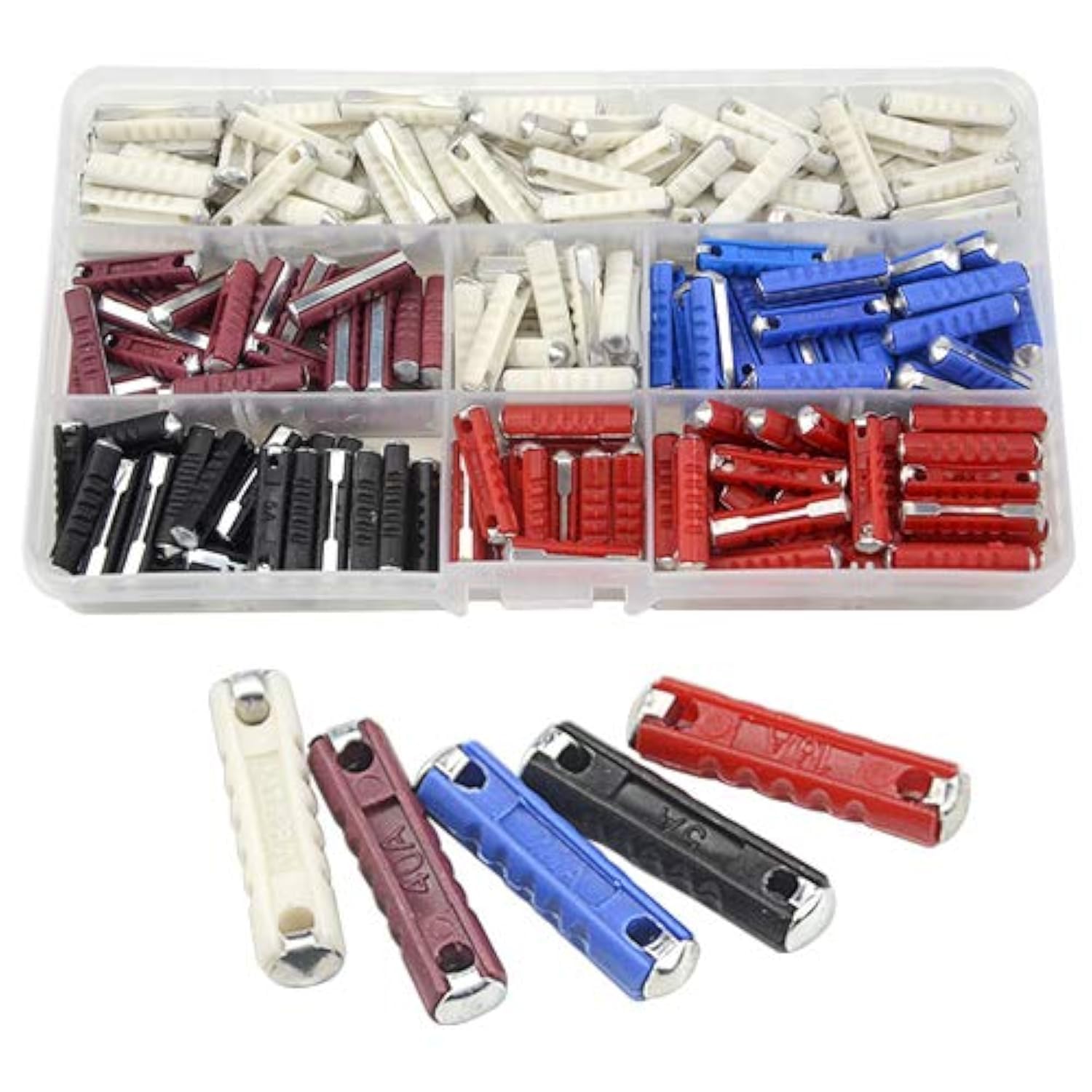 WMYCONGCONG 200 PCS 5A/8A/16A/25A/40A Car Fuses European Automotive ...