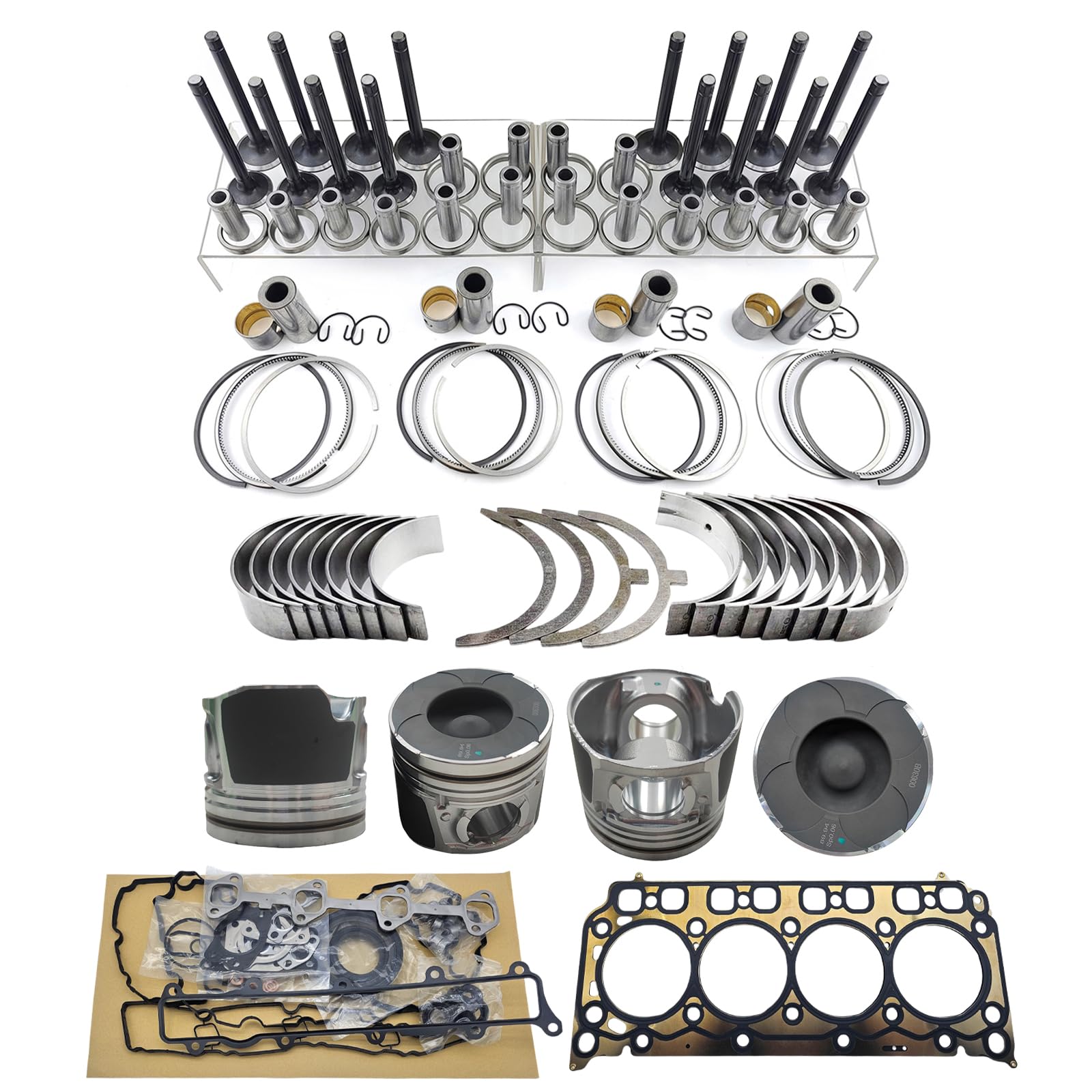 Amazon.com: Pmtihxu D24 Overhaul Rebuild Kit (No cylinder liner) For ...