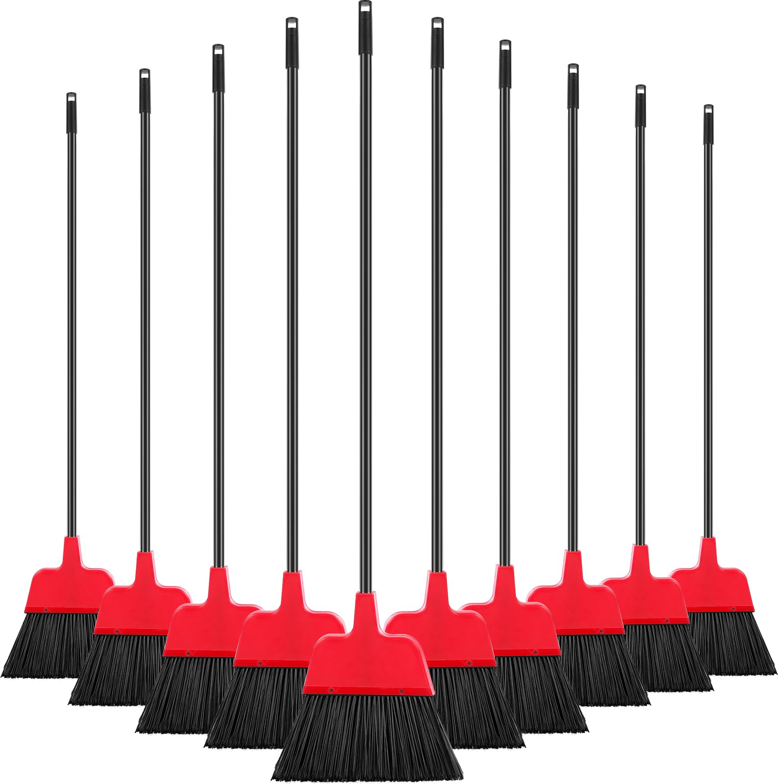 Amazon.com: Roshtia 10 Pcs Heavy Duty Broom Bulk 54 Inch Outdoor Indoor ...