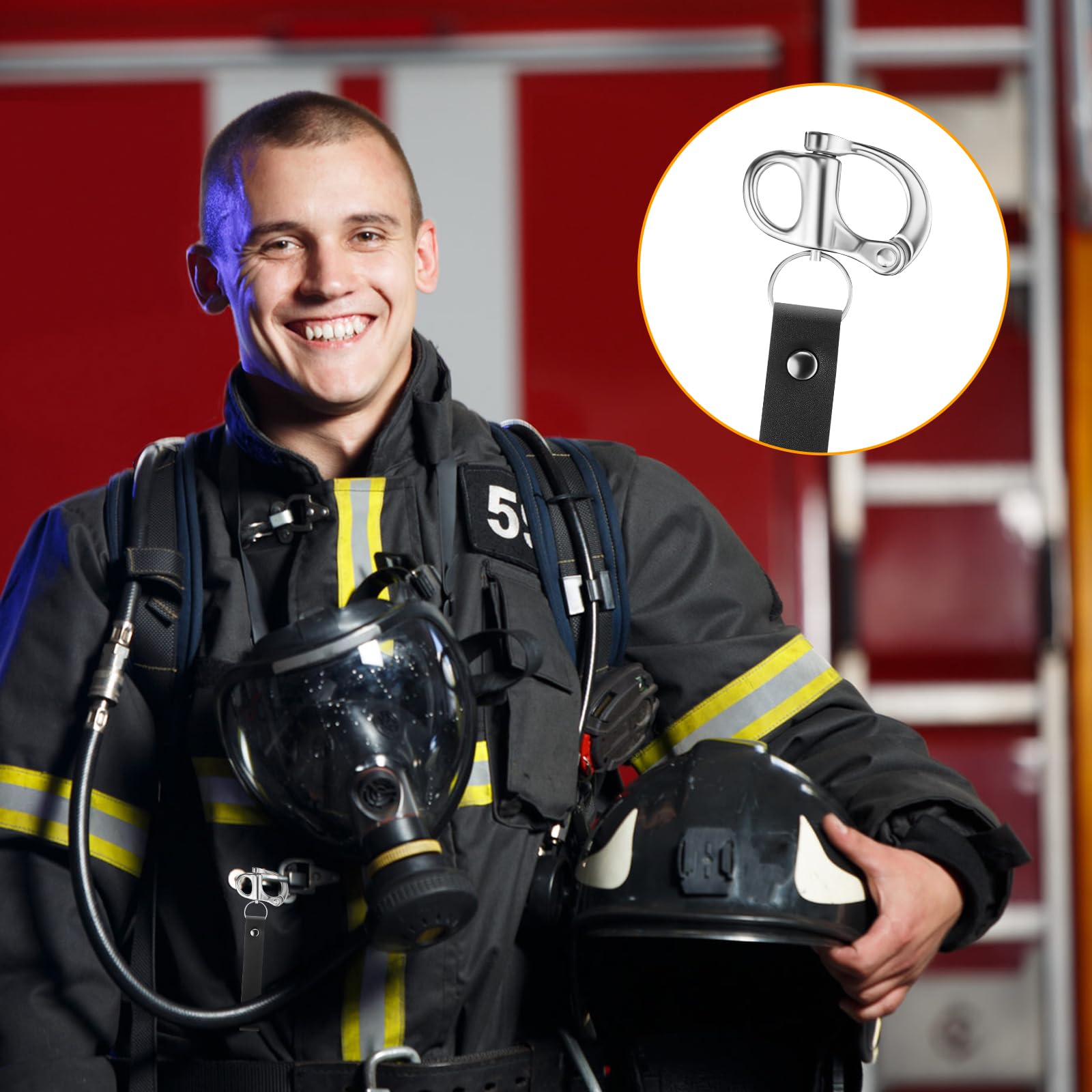 316 Stainless Steel Fire Equipment Azxhilarate Firefighter SCBA Mask ...