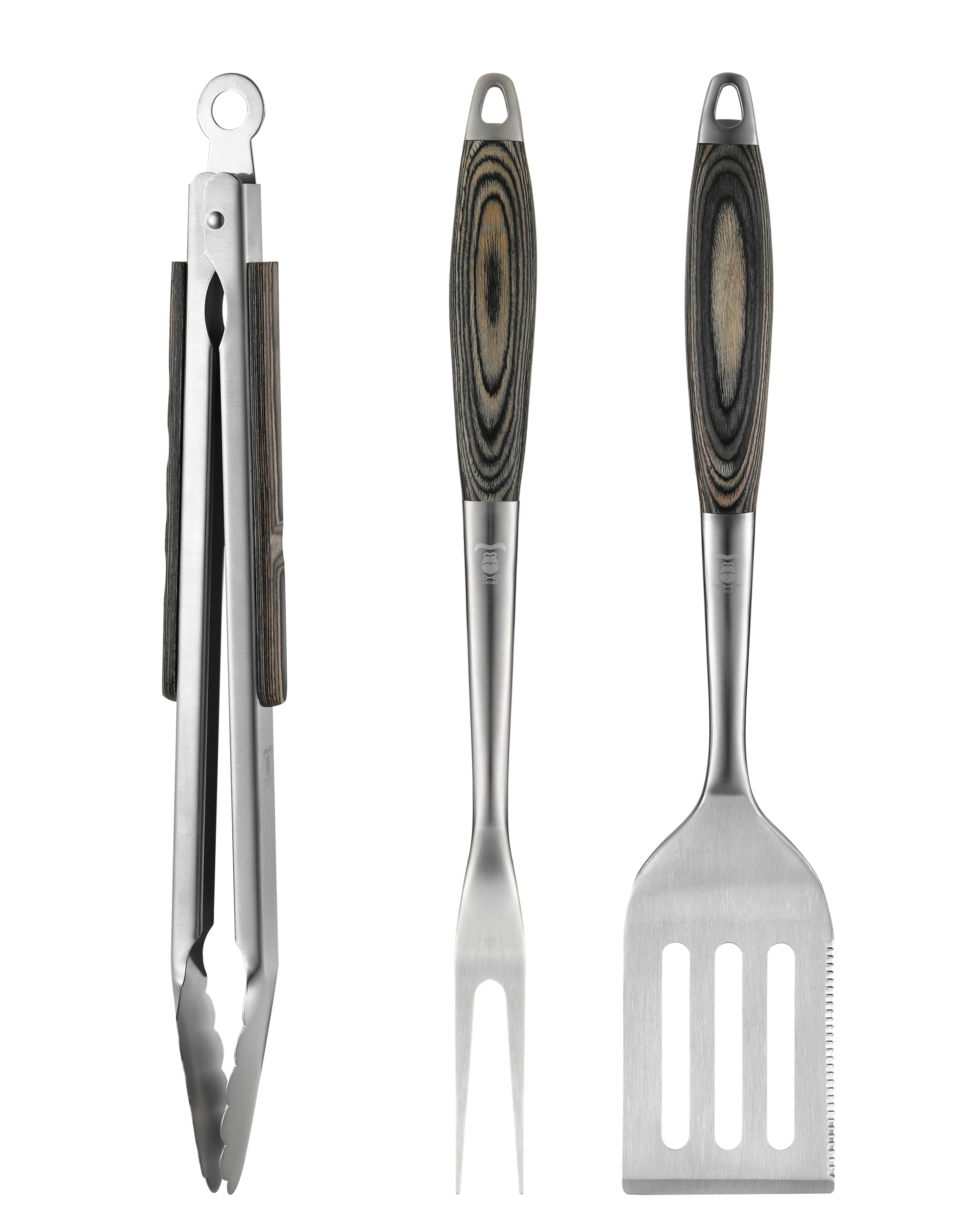 Amazon.com : Grilaz Stainless Steel BBQ Tool Set with Veined-Dyed ...