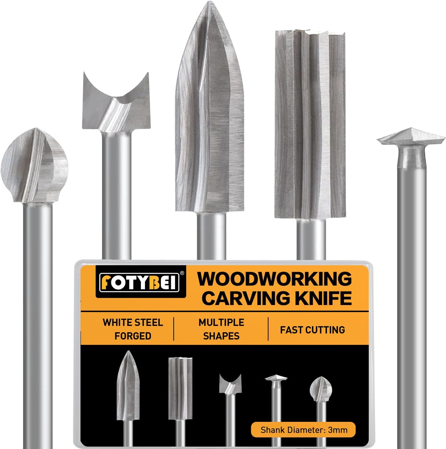 Amazon.com: Wood Carving Drill Bits Set Compatible with Dremel Rotary ...