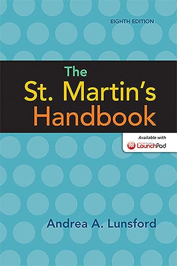 Amazon.com: The St. Martin's Handbook: 9781457667268: Lunsford, Andrea ...