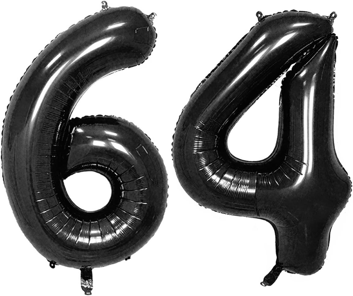 Amazon.com: 40inch Black Foil 89 Helium Jumbo Digital Number Balloons ...