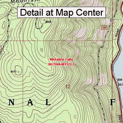 Amazon.com: USGS Topographic Quadrangle Map - Metaline Falls ...