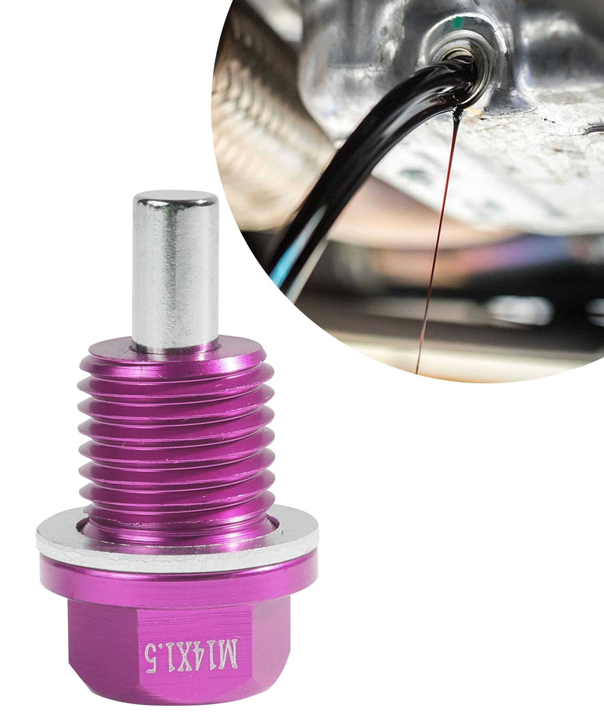 Amazon.com: UBOG Oil Drain Plug,M14x1.5 Oil Plug,Magnetic Oil Drain ...