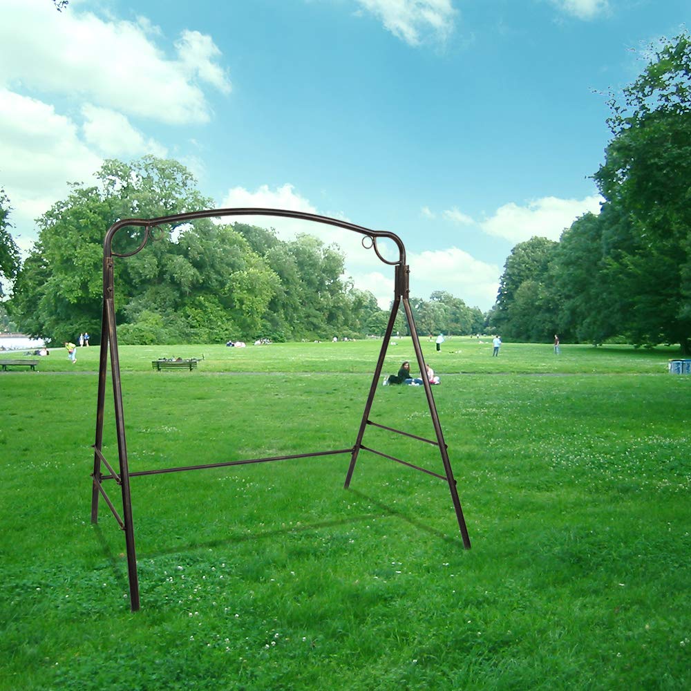 Swing Stand Frame Outdoor Swing Stand, Heavy Duty Metal Swing Frame, A ...