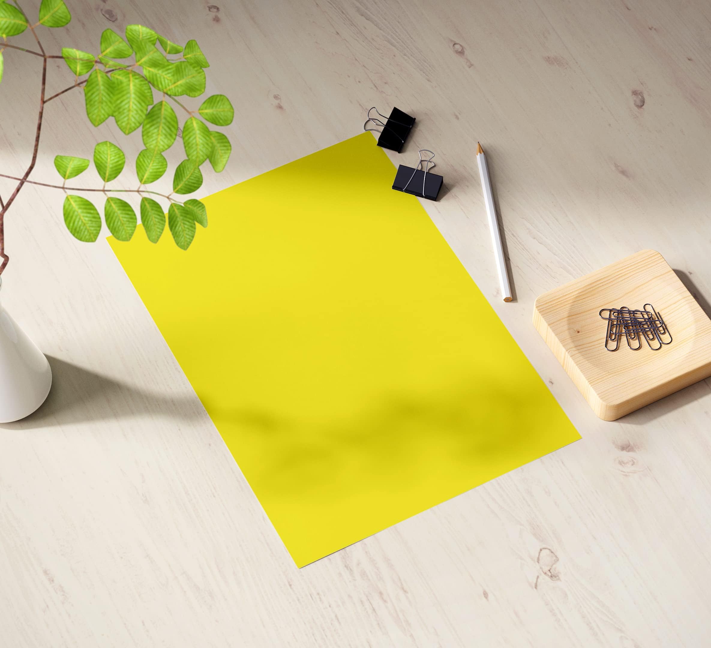 Prestige A3 Bright Yellow 100gsm Paper x 100 Sheets per Pack : Amazon ...