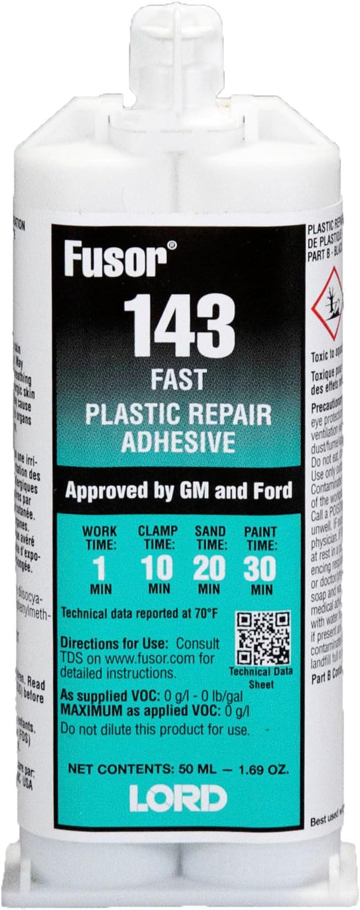 Amazon.com: FUSOR 143 E Xtreme Plastic Repair, 1.7 Oz. : Automotive
