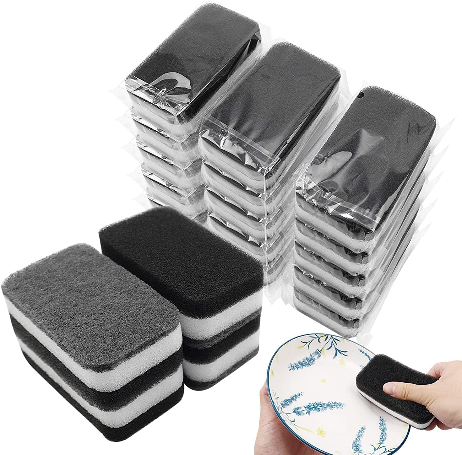 Amazon.com: Almitra Co Kitchen Sponge in Vacuum Set Multi-Use [10 Pack ...